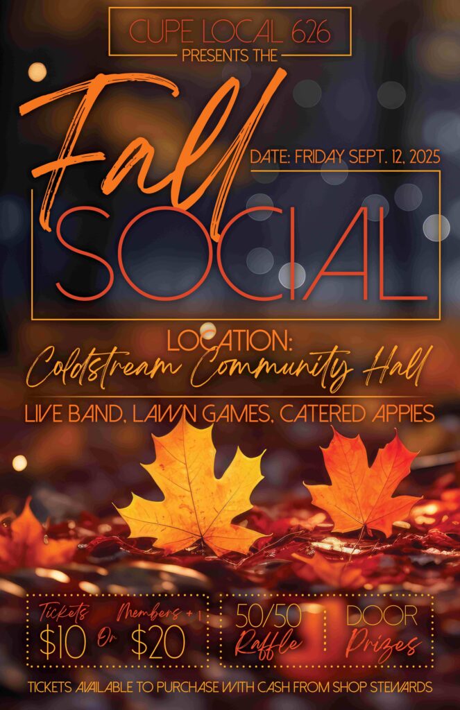 Fall Social – CUPE 626